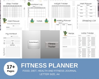 Diet and Exercise Journal PDF File/Printable | Etsy