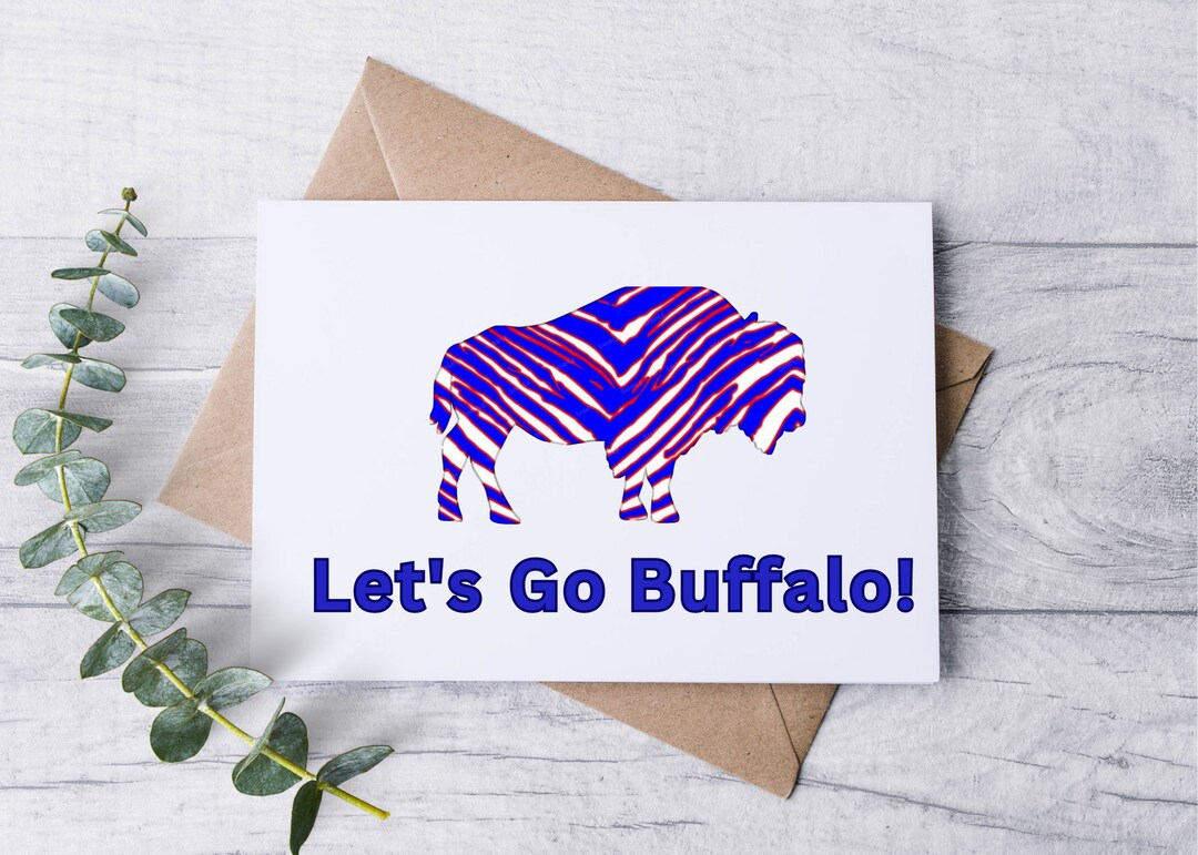 LETS GO BUFFALO / Blank Note Cards / Folded Notecards / Thank You ...