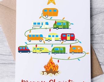 Christmas Camper Cards - Etsy