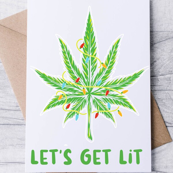 Marijuana Christmas Cards - Etsy