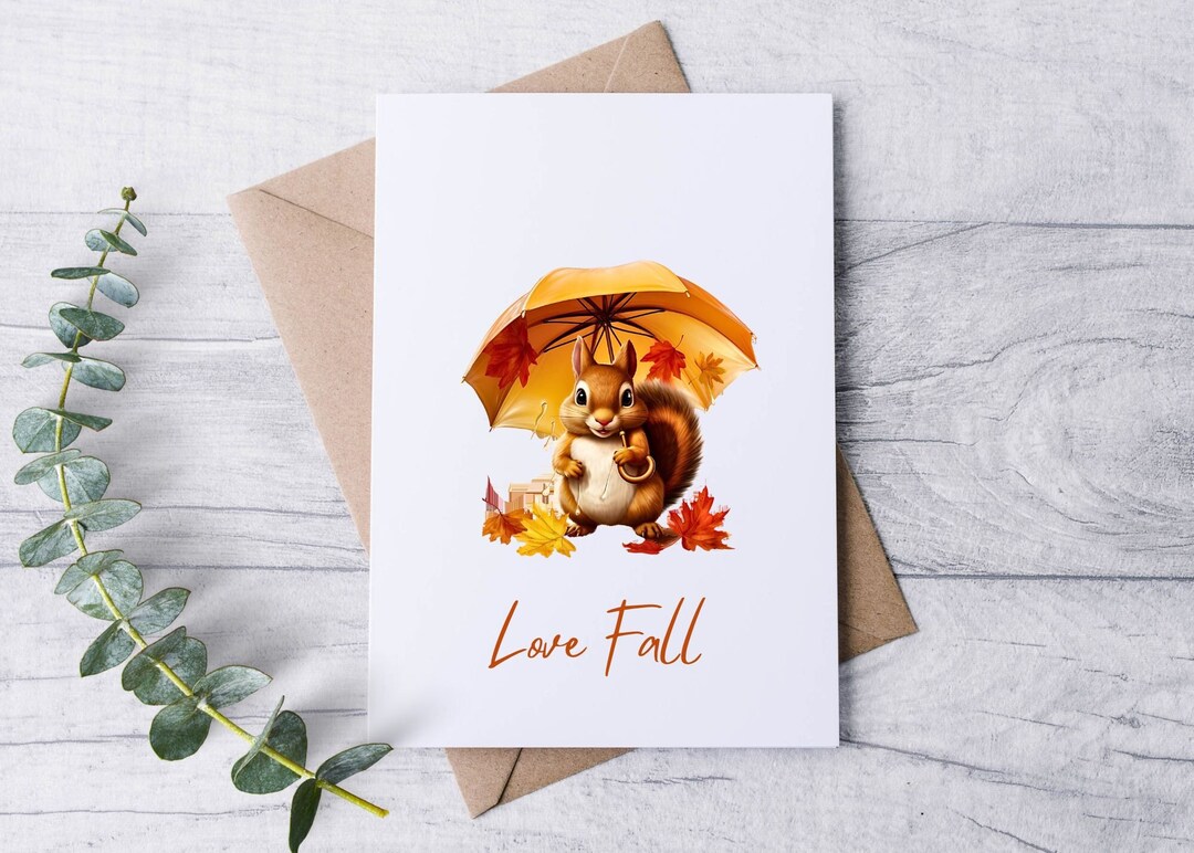 Autumn Fall Blank Note Cards - Luxury Linen Textured Thanksgiving ...