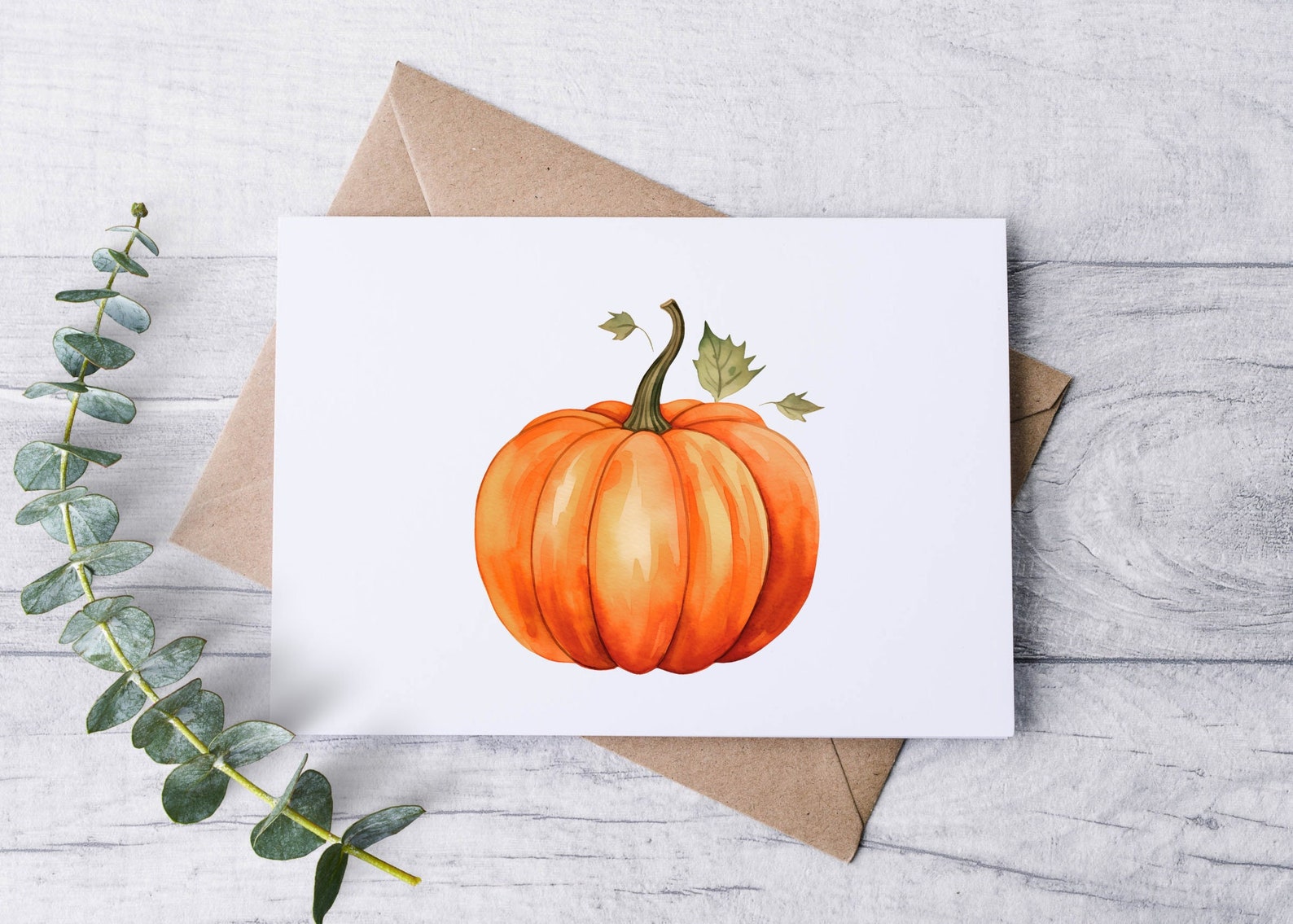 Autumn Fall Cards Thanksgiving / Luxury Linen Textured Card / Blank ...