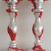 Chunky Wooden Candlesticks, Solid Wood, Dining Table Centrepiece ...