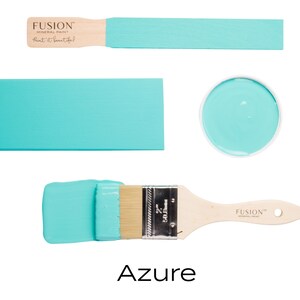 Fusion Mineral Paint, Azure, Bright Turquoise Furniture Paint, Water ...