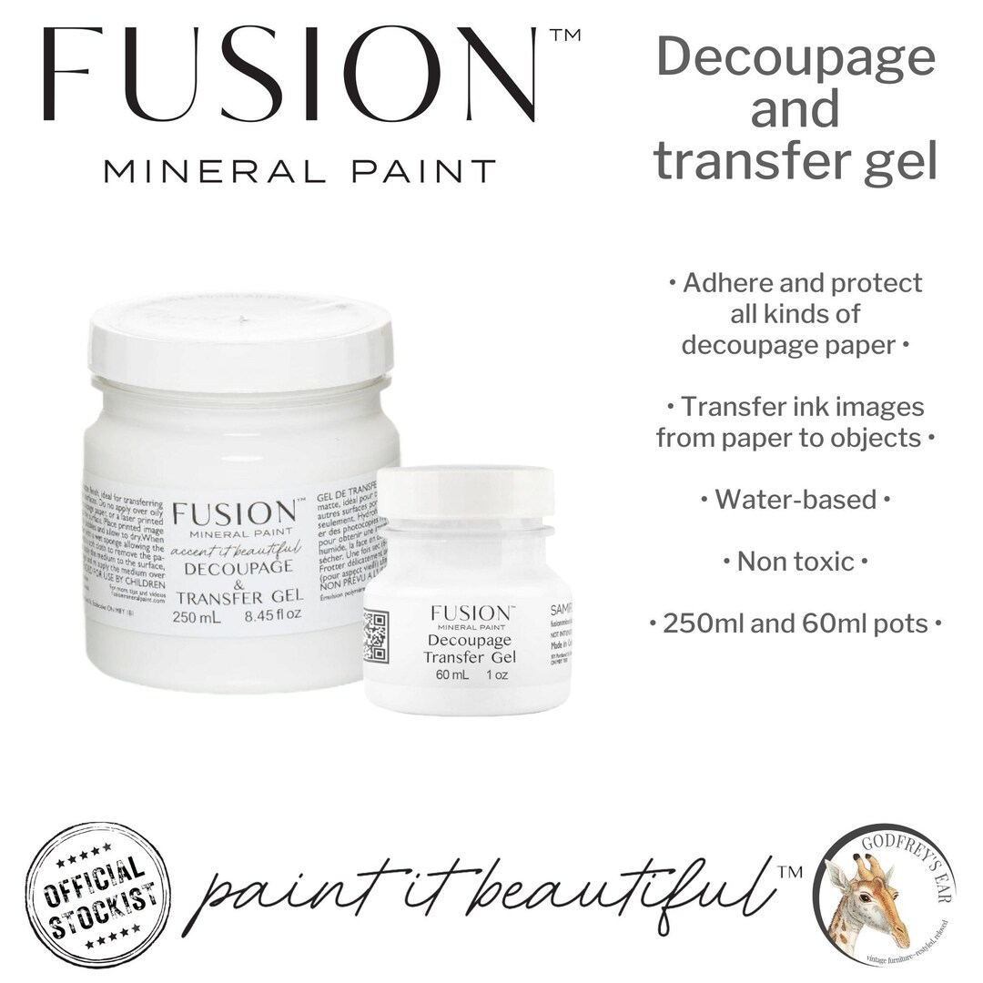 Fusion Decoupage and Transfer Gel, Decoupage Glue & Image Transfer ...