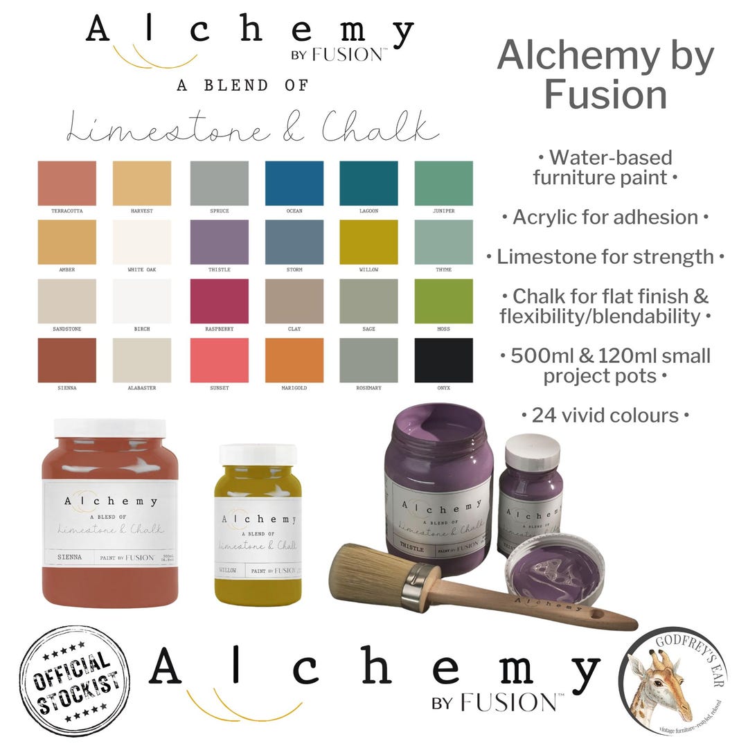 Alchemy by Fusion, Water-based Acrylic Limestone Chalk Paint, Perfect ...