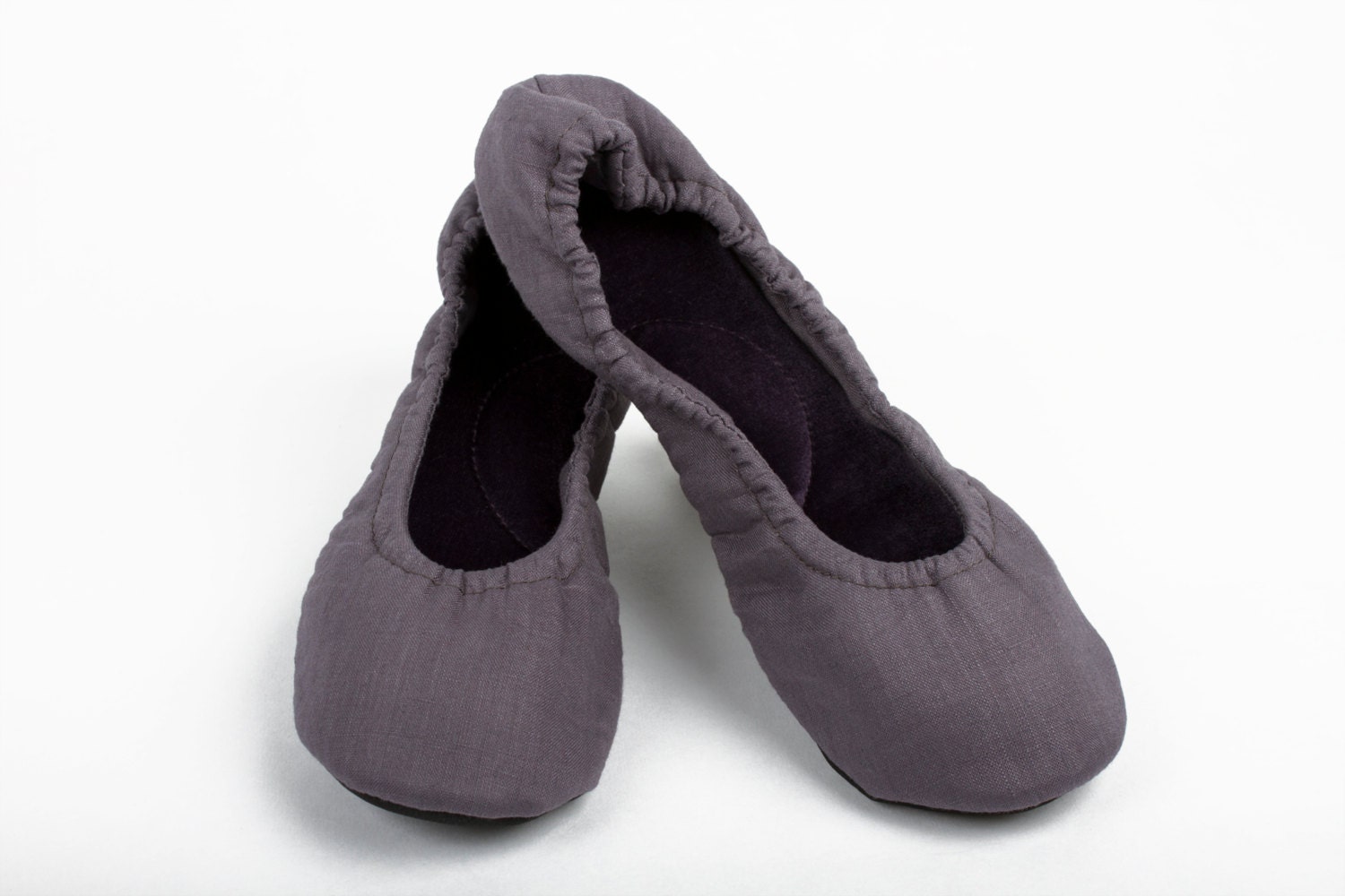 Girls Linen Ballet Slippers, School Shoes, School Slippers, School ...