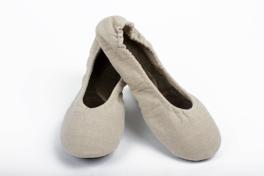 Girls Linen Ballet Slippers, School Shoes, School Slippers, School ...