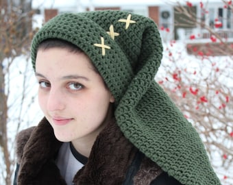Heroic Green Cable-knit Legend of Zelda Link Inspired Hat - Etsy