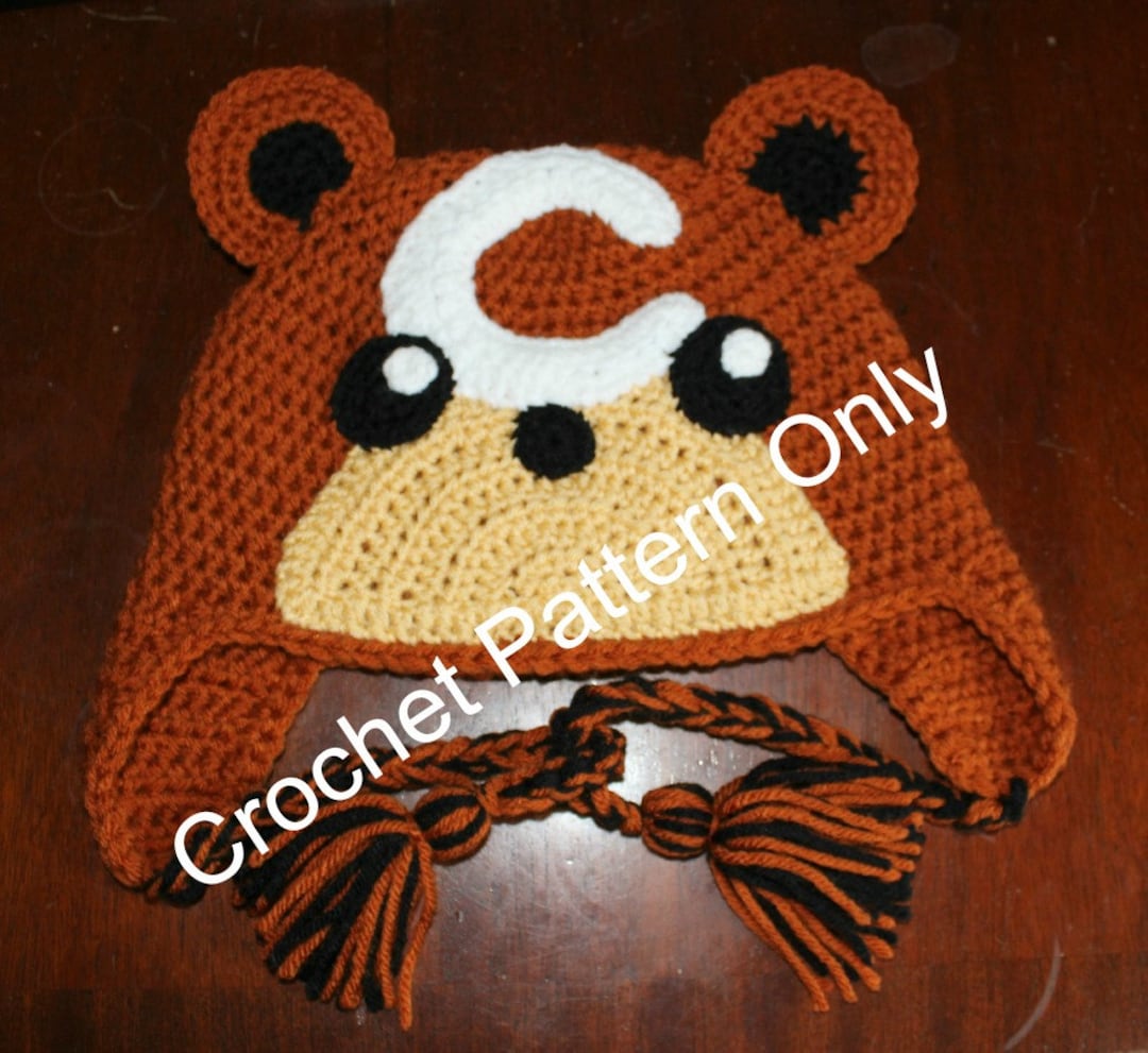 Pokemon Teddiursa Hat Crochet Pattern - Etsy