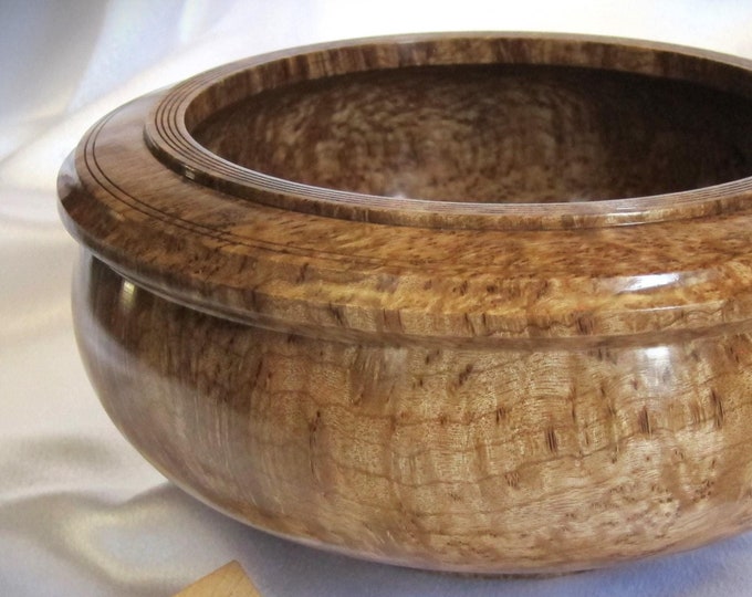 Exotic Pyinma or Asian Satinwood Burl, Handmade Wooden Bowl, #2185 - Etsy