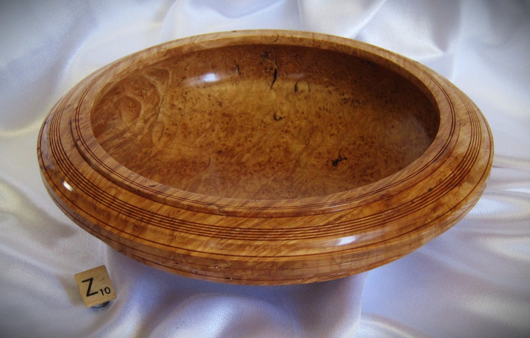 Intense Solid Burl Figure Maple Large Wood Bowl #2173 - Etsy