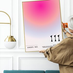 111 Print | 111 Angel Number, Aura Print Manifestation Energy 1111 ...