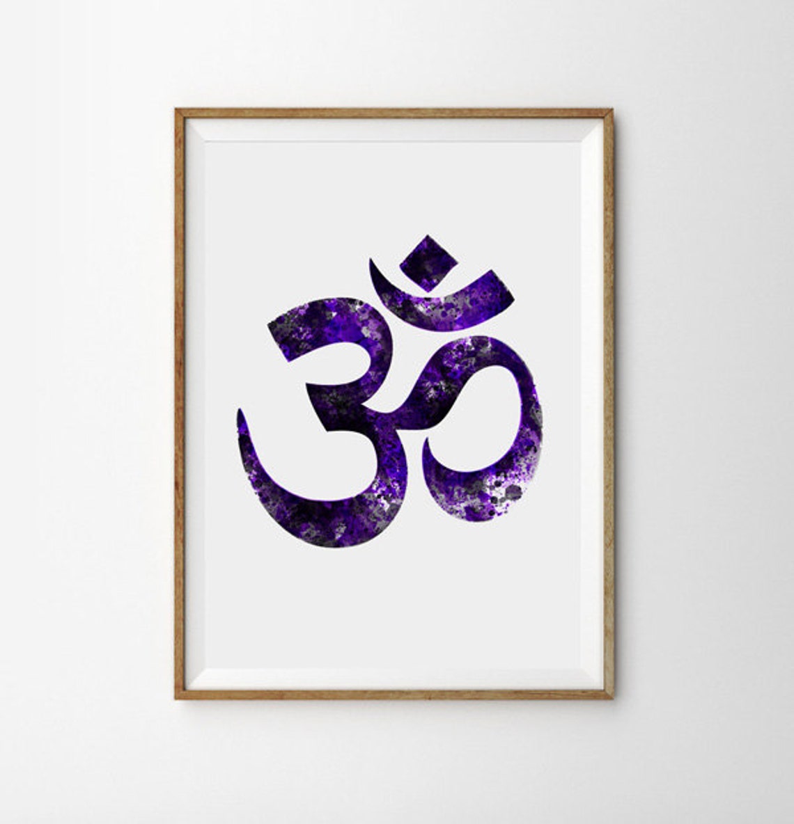 OM Yoga Wall Decor Yoga Om Watercolor Yoga Poster Yoga Wall Art Om Aum ...