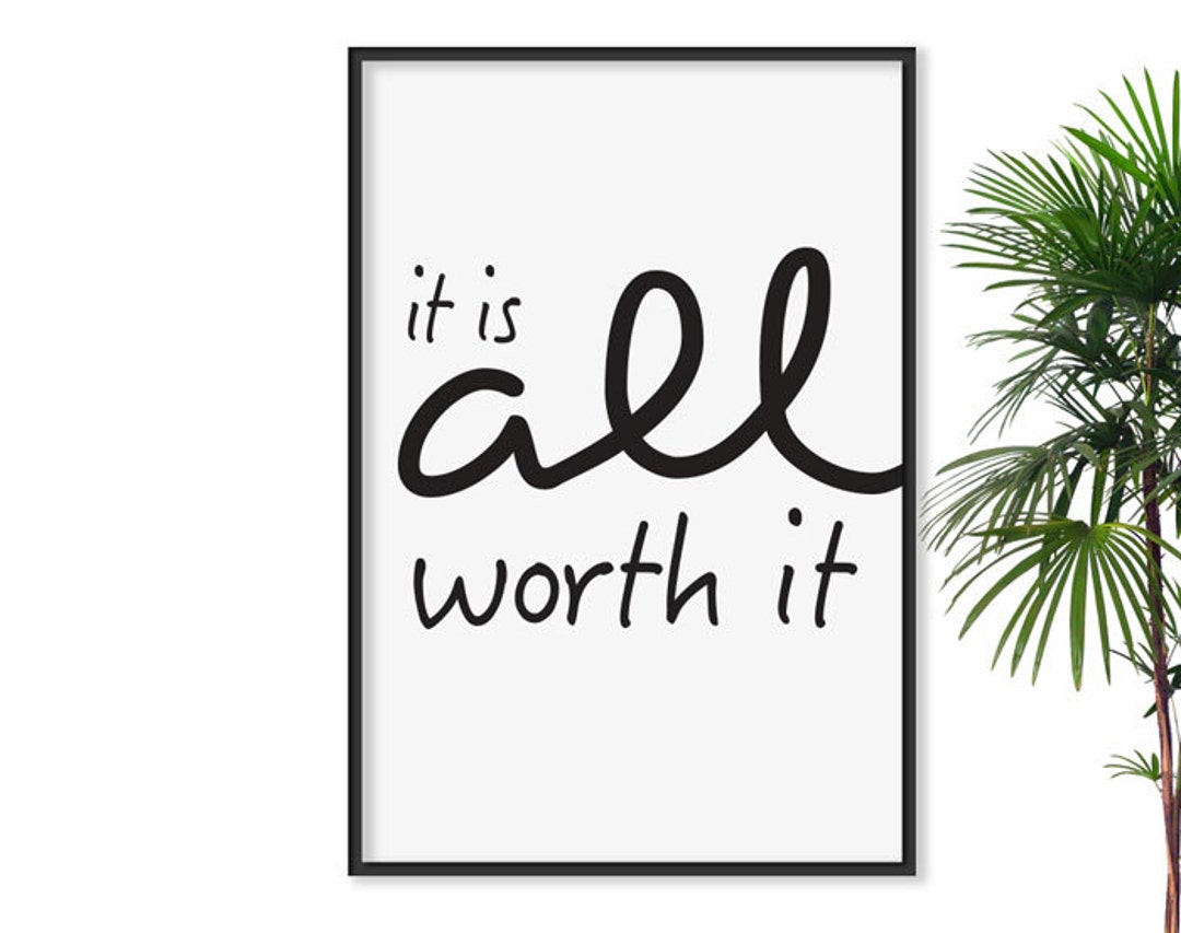 Handwritten Print Typographic Print Motivational Inspirational Poster ...