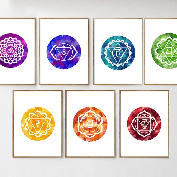 Chakra Wall Art - Etsy