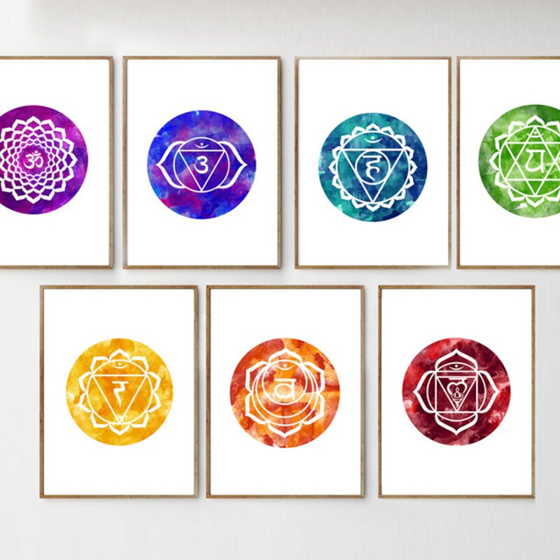 Chakra Wall Art - Etsy