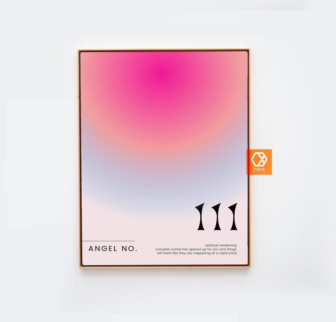 111 Print | 111 Angel Number, Aura Print Manifestation Energy 1111 ...