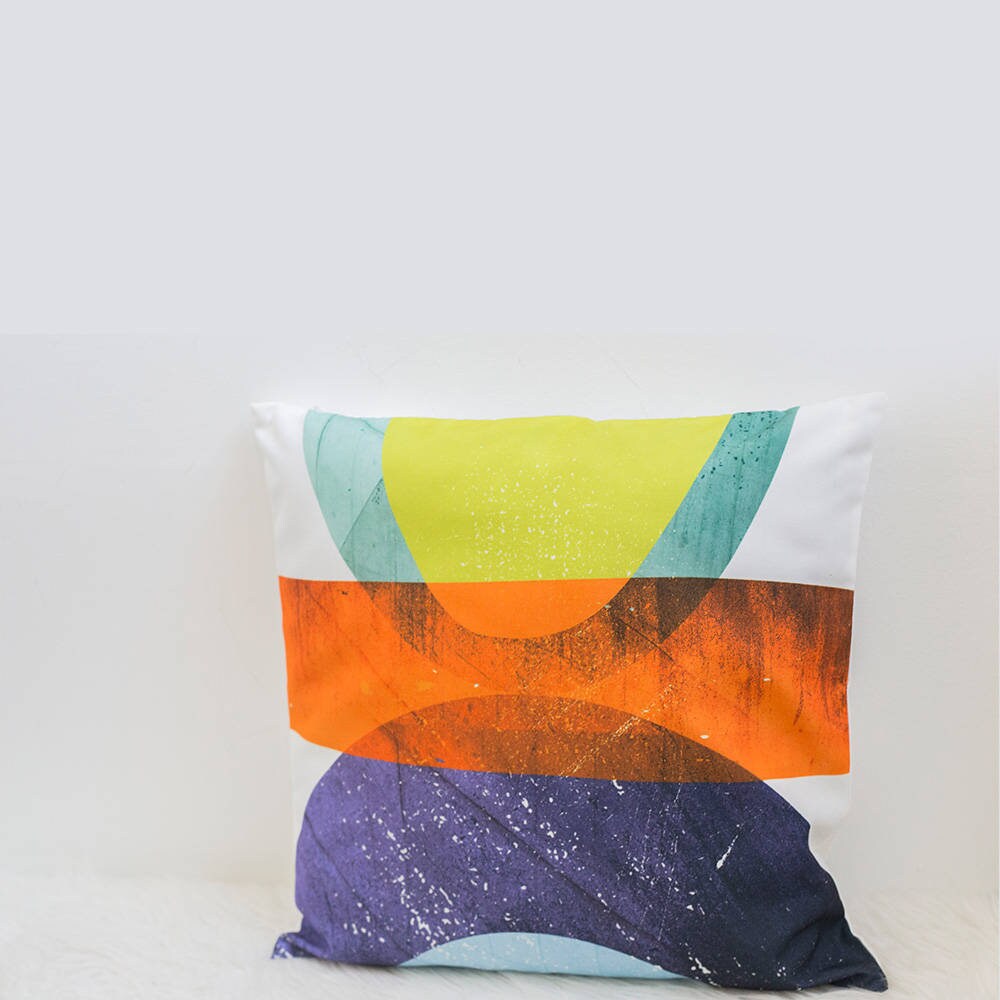 Pillow Set of 3 Bright colors Modern pillow covers Midcentury | Etsy