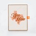 Yeehaw Art Texas Gifts Texan Retro Yee Haw Print Texans Texas - Etsy