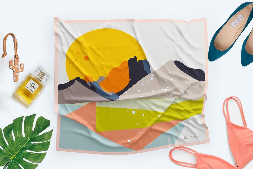 Chartreuse Silk Scarf Chartreuse Wrap Desert Scarf Large - Etsy