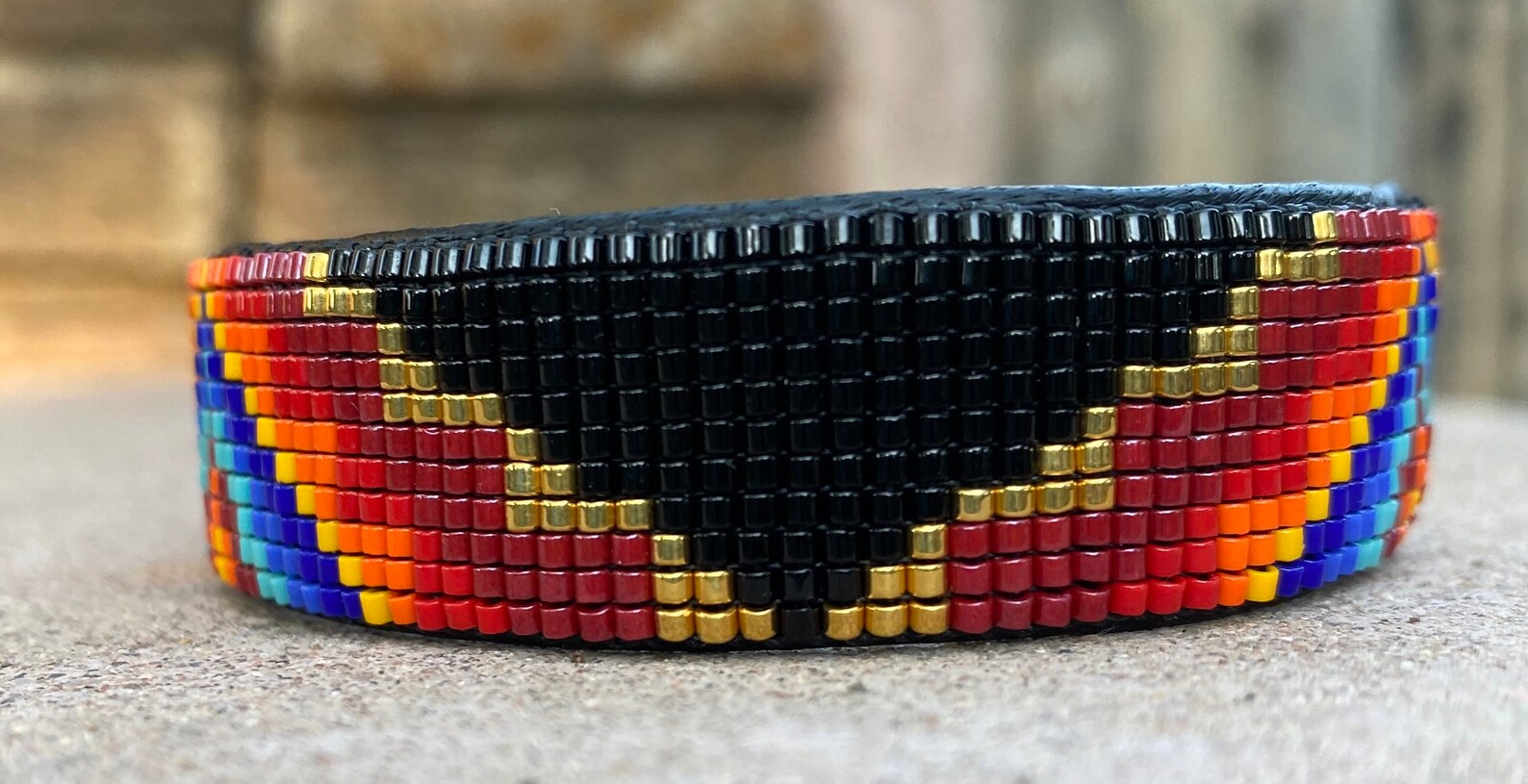 Beaded Bracelet in Sunset Colors. Wonderful for Men and Women. - Etsy