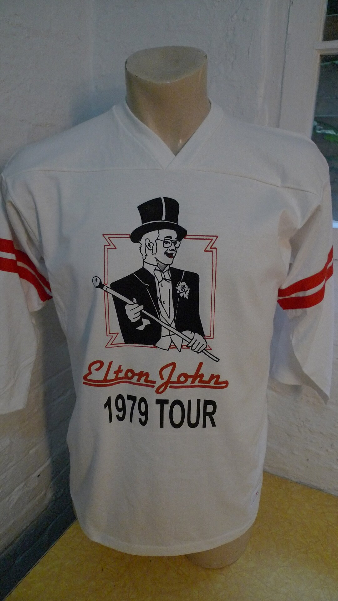 1979 Elton John Single Stitch Jersey (C) Licensed by Roach '74 * Mens ...