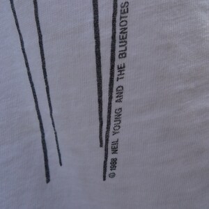 1988 Neil Young and the Bluenotes Stitch Concert Shirt Womens ML 40 - Etsy
