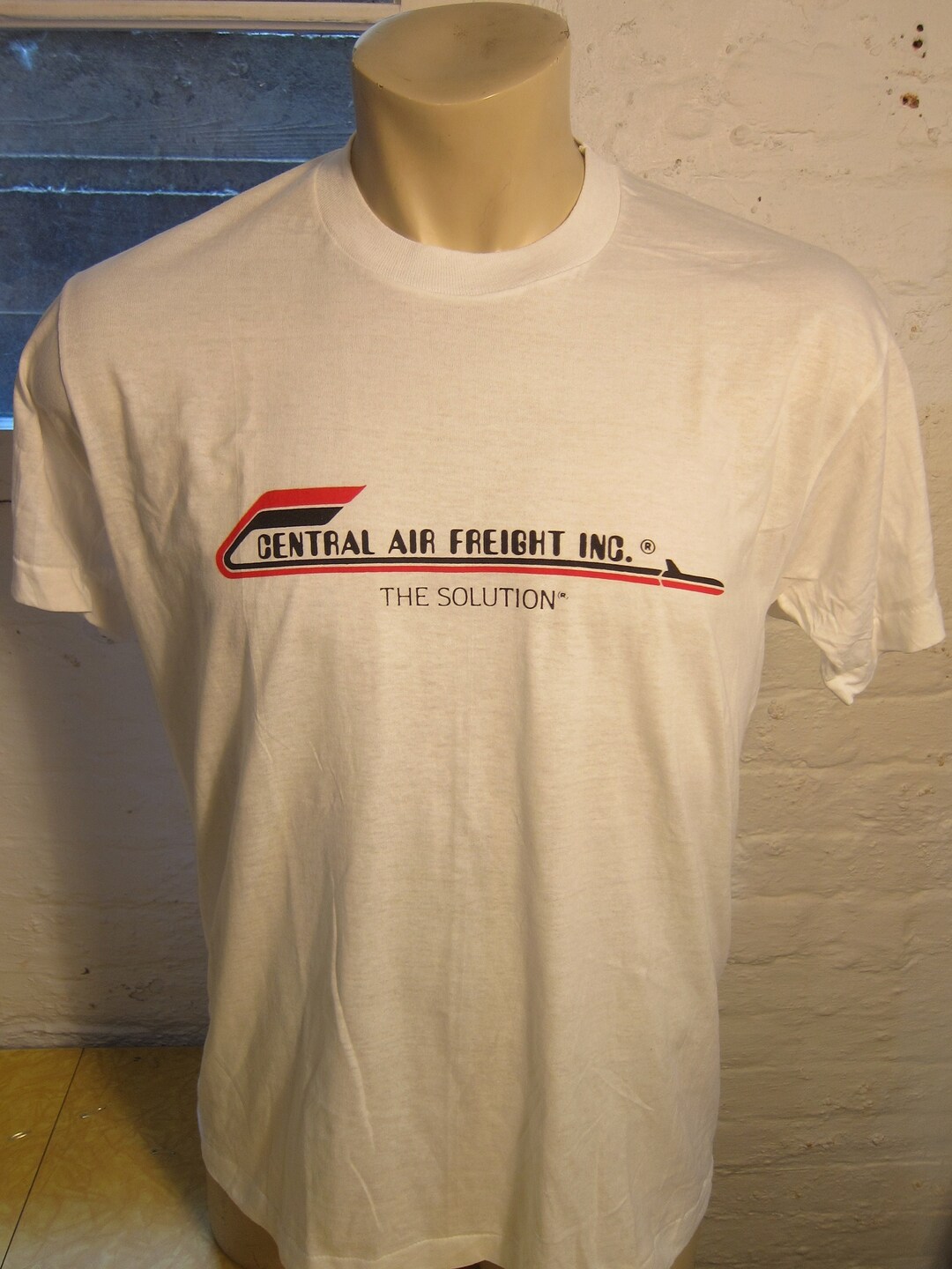 1980s Trucker's Central Air Freight Single Stitch Shirt * Mens XL (46 ...