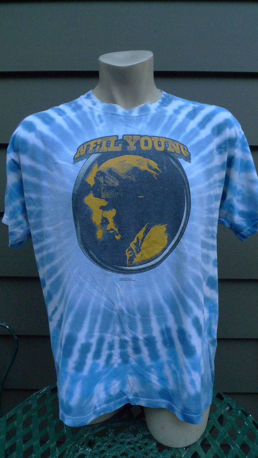 2000 Neil Young Tye Dye Concert Shirt * Mens XL (50) - Etsy