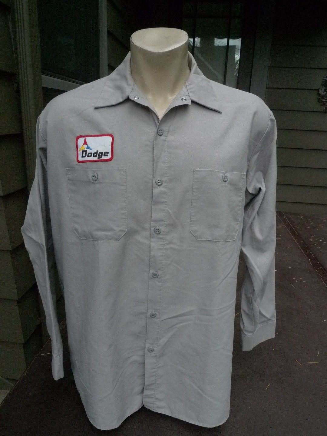 1990s Dodge Service Station Mechanics Work Shirt * Size XL (50) - Etsy