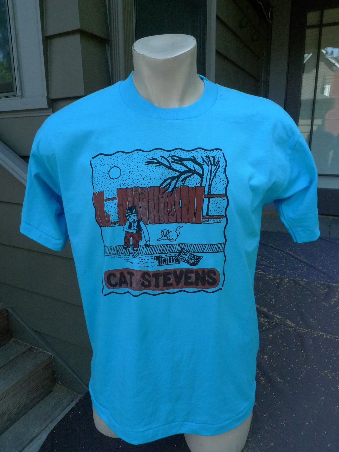 1970s Cat Stevens Single Stitch Shirt * Size Men's Large (45) - Etsy
