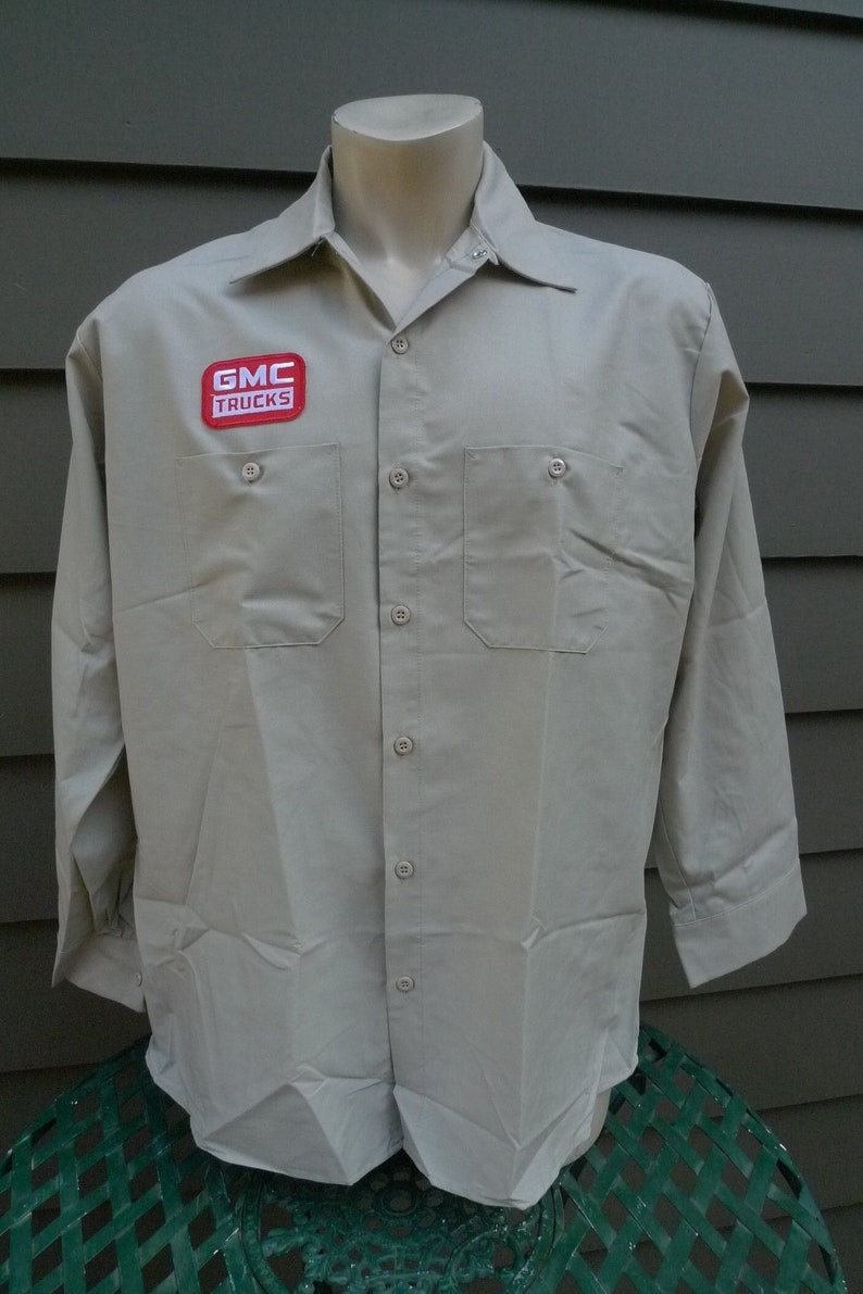 1990s GMC Trucks Service Station Mechanics Work Shirt Mens - Etsy