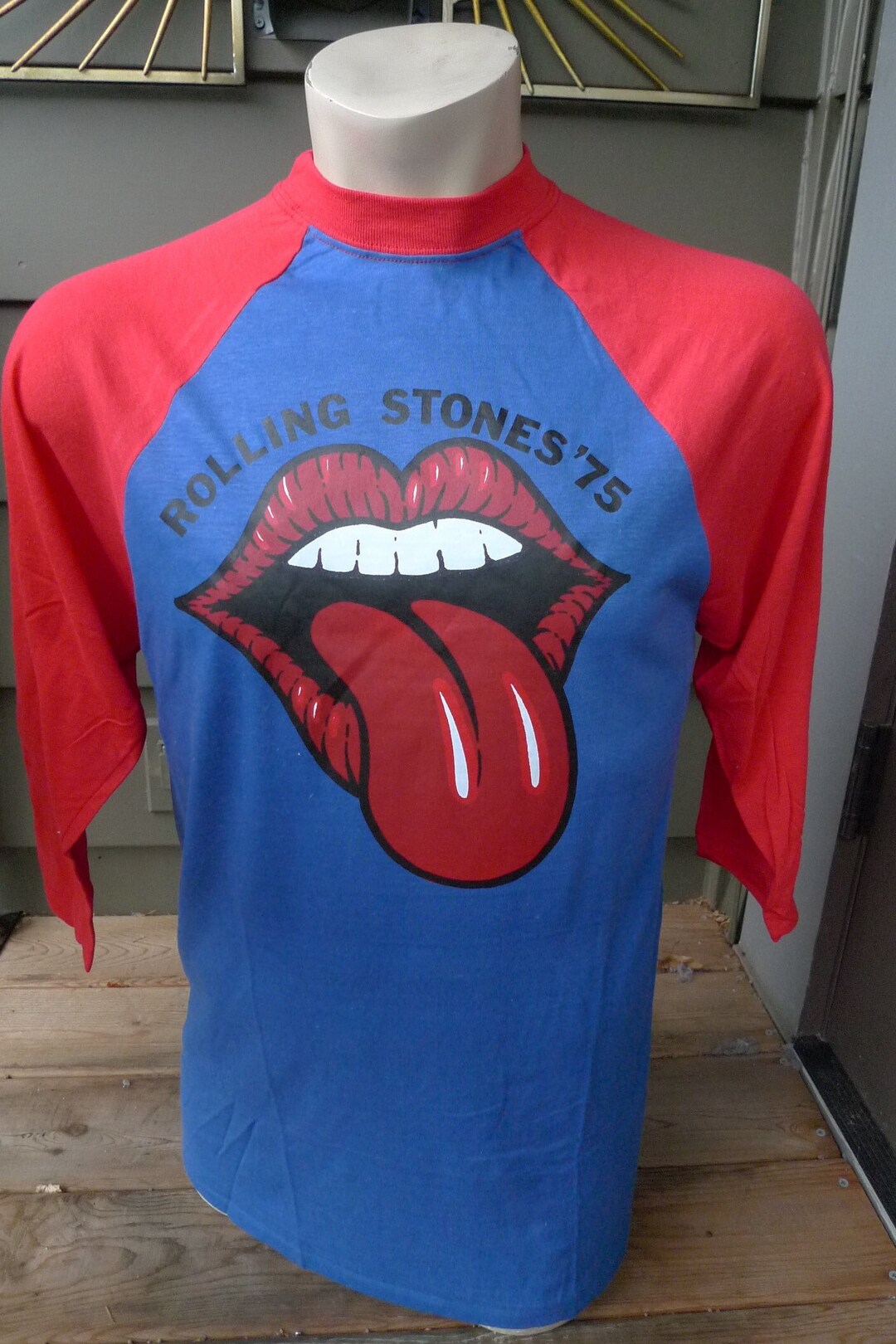1975 Rolling Stones Single Stitch Shirt C Licensed Roach '75 Mens M 42 - Etsy