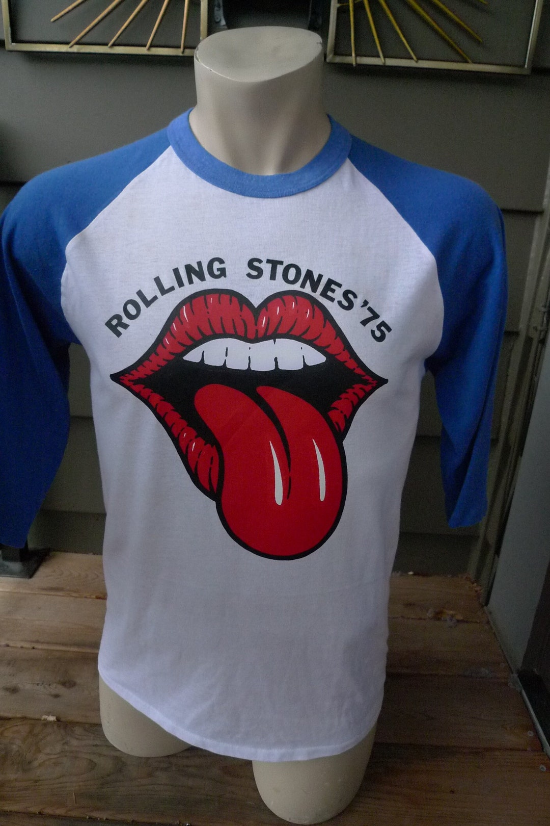 1975 Rolling Stones Single Stitch Shirt (C) Licensed by Roach '75 * Mens Med (42) - Etsy
