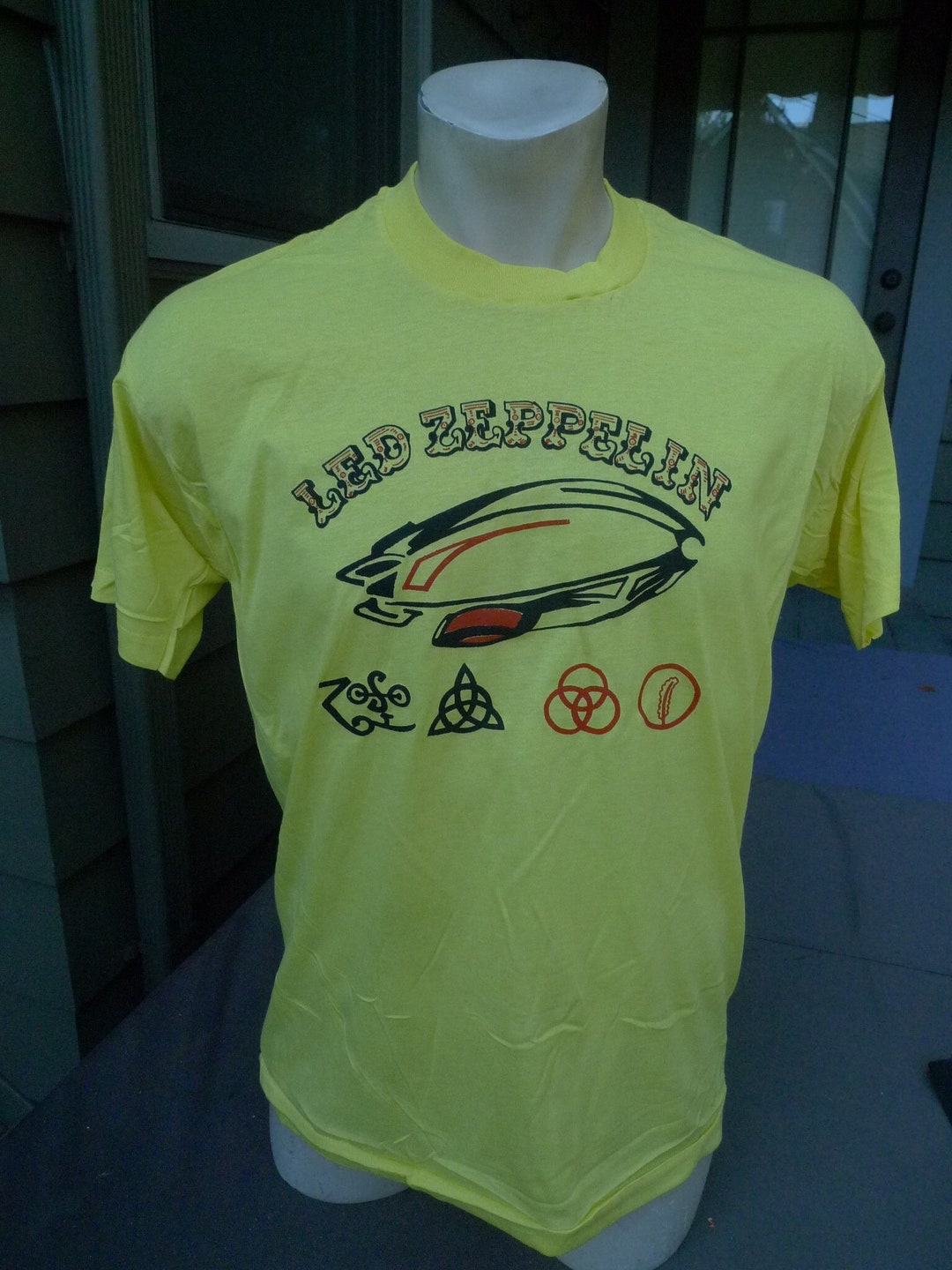 1980s Led Zeppelin Screen Stars Single Stitch Shirt (C) Roach '74 * Men ...