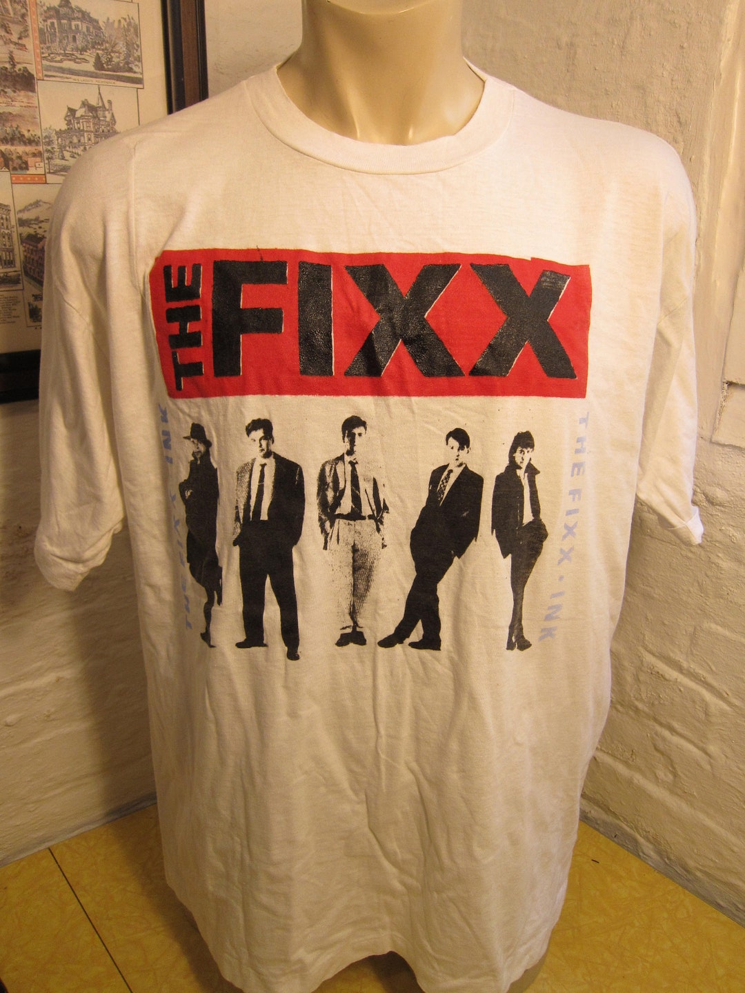 Size XL 48 1991 the Fixx Concert Shirt double Sided - Etsy