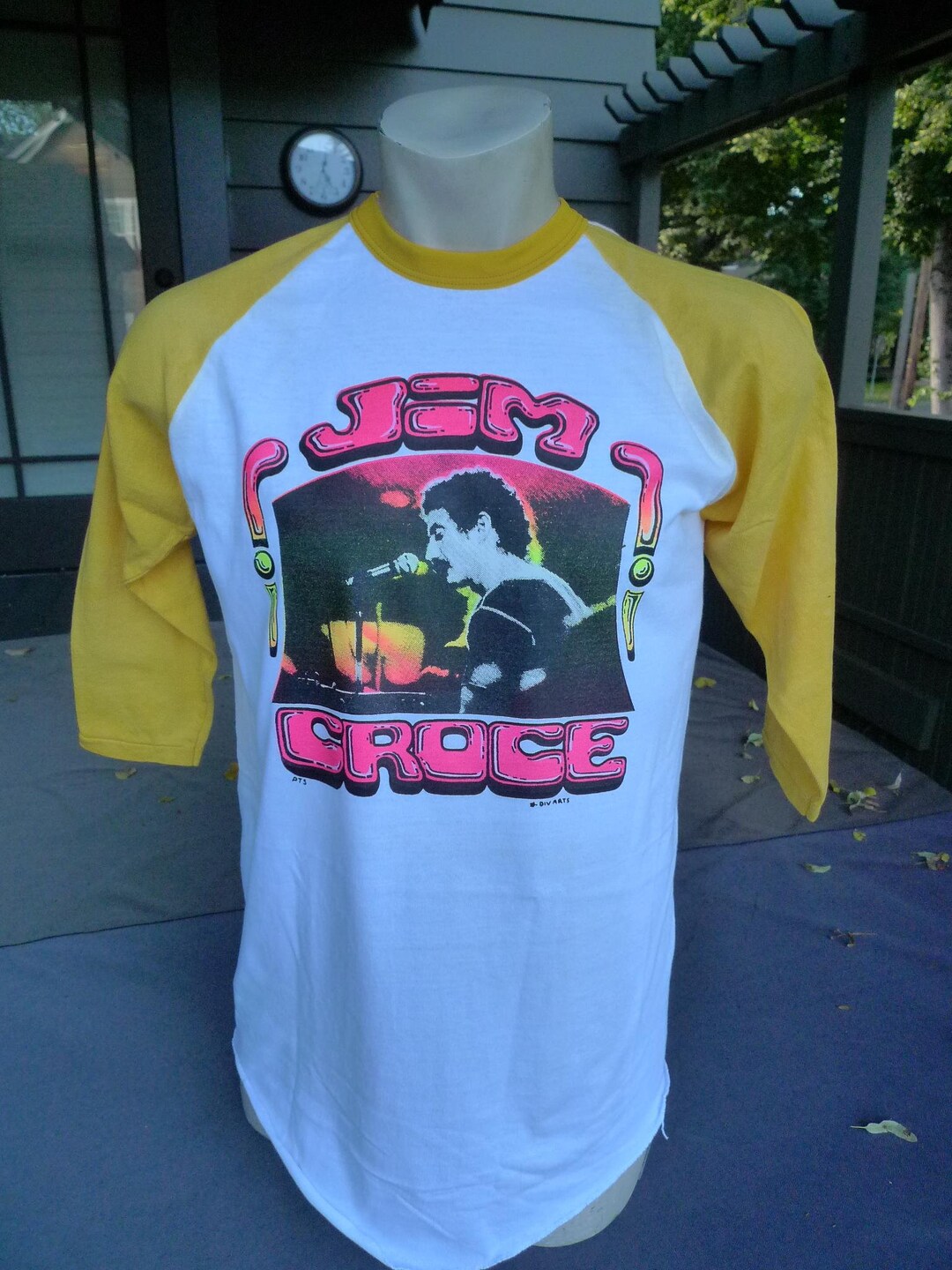 1970s Jim Croce Single Stitch Shirt (C) Licensed by Div Arts * Men's L ...