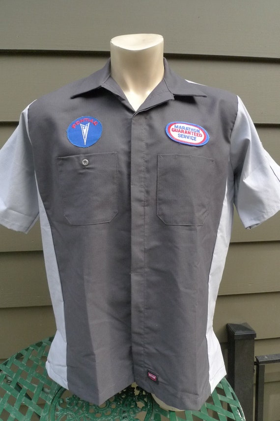 Pontiac Work Shirt 1990s Pontiac Service Station Mechanics Work Shirt
