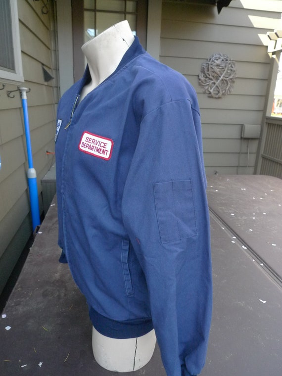 1970s-80s Chevy Station Mechanics Work Jacket * Size … - Gem