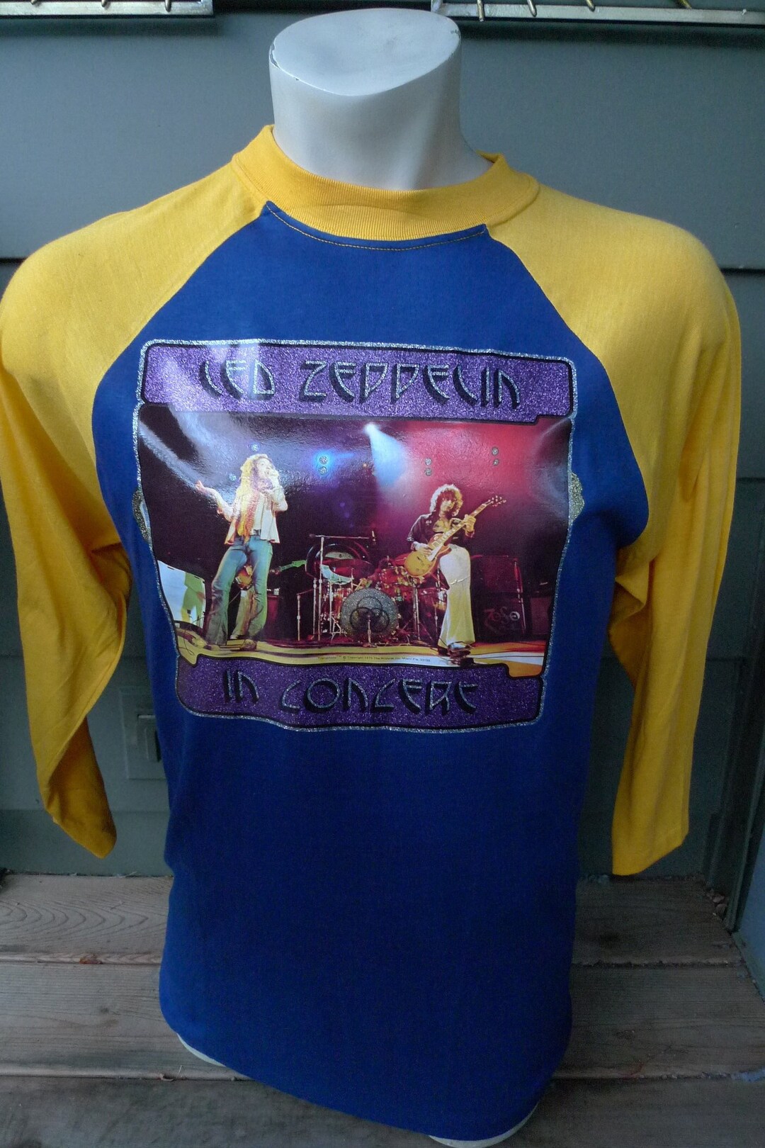 1976 Led Zeppelin Single Stitch Shirt (C) Licensed by Wildside '75 ...