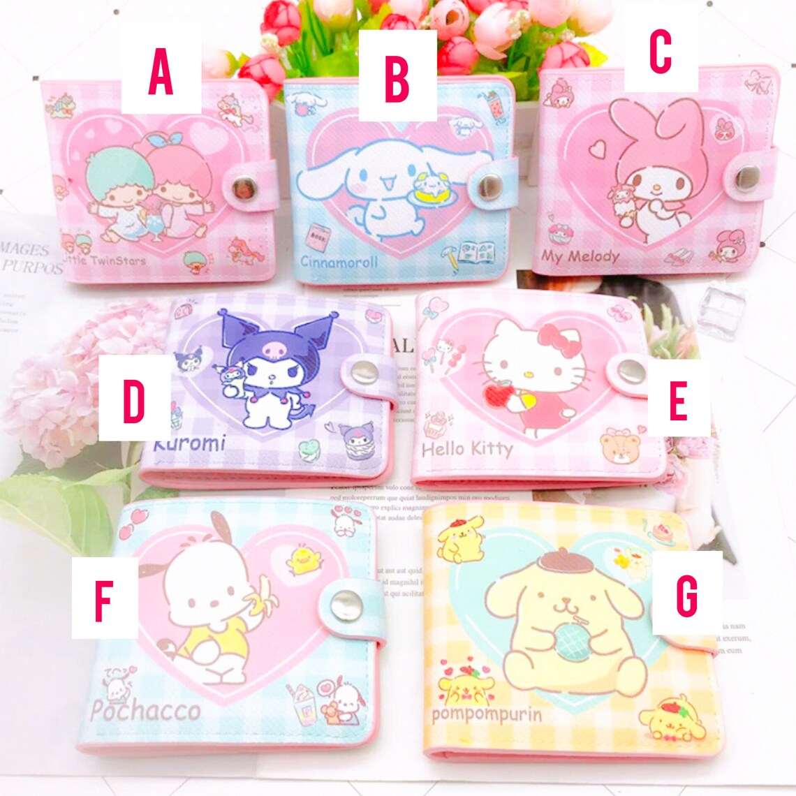 Cute Wallet Kawaii Wallet Gift for Her Korean Stationery - Etsy