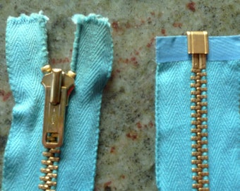 15 Inch Talon 1940s-50s Heavy Weight Metal Talon Separating Double Pull ...