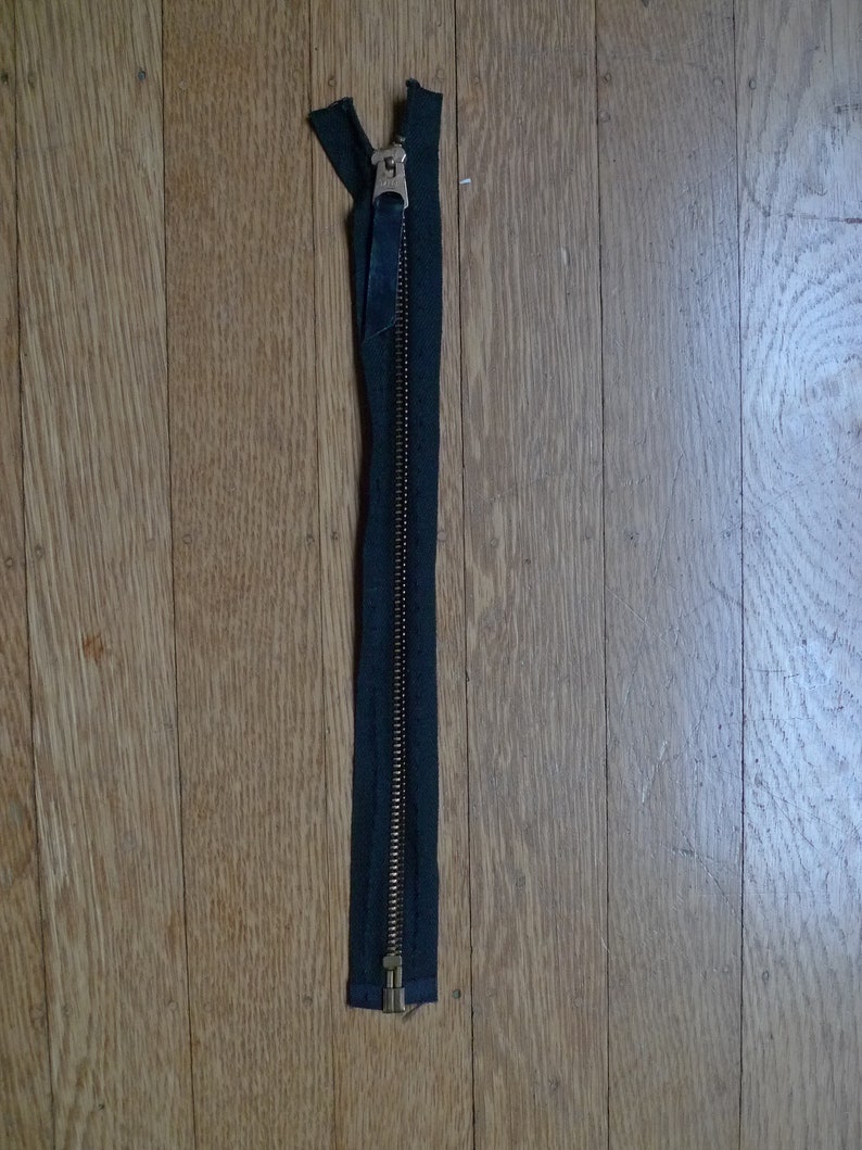 12 Inch 1930s-40s Talon Non-separating Zipper With Leather - Etsy