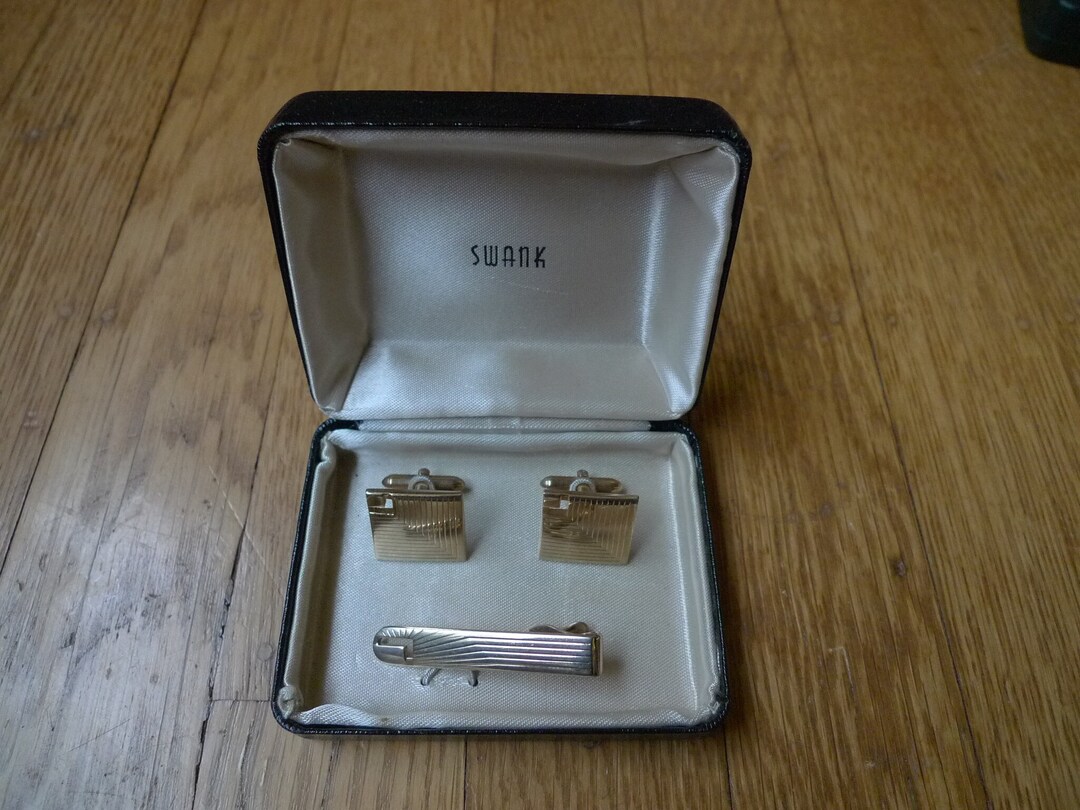 1950s Swank Gold Cuff Link Set in Original Box - Etsy