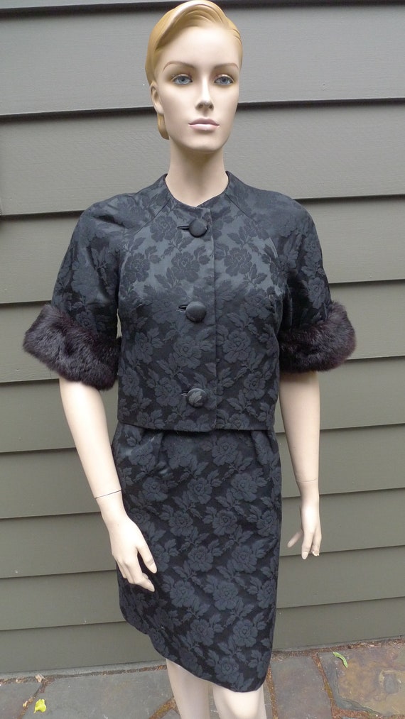 Bust: up to 35" ** Sexy Elegant 1950s High-End Thick… - Gem