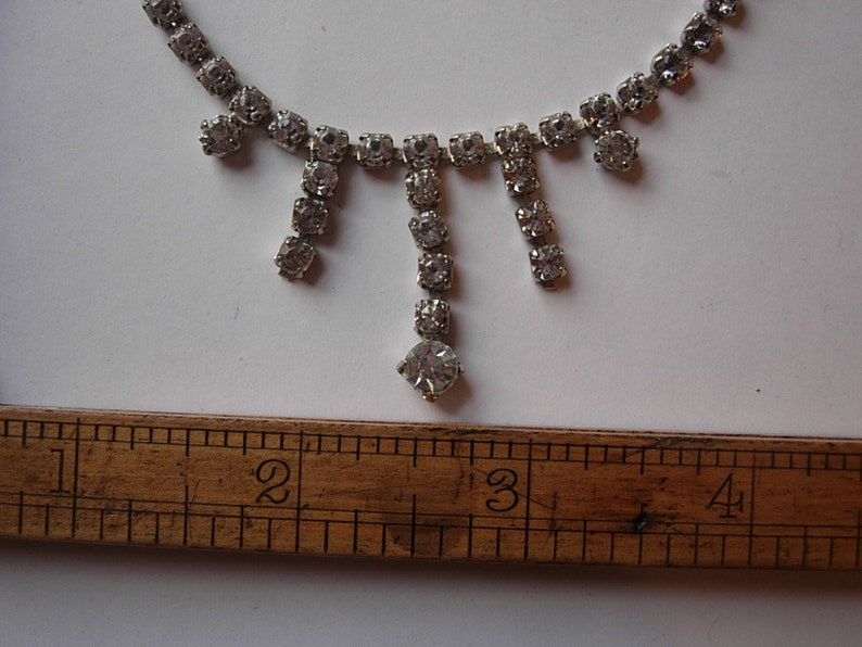 Fine 1950s-60s Rhinestone Necklace | Etsy