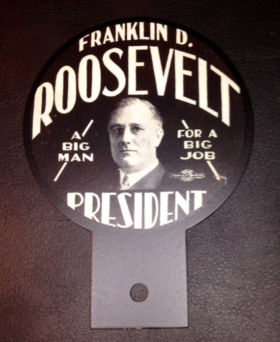 FDR Franklin D Roosevelt License Plate Topper - Etsy