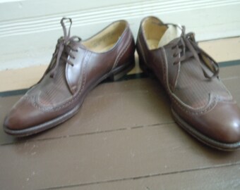 Mens spectator shoes | Etsy