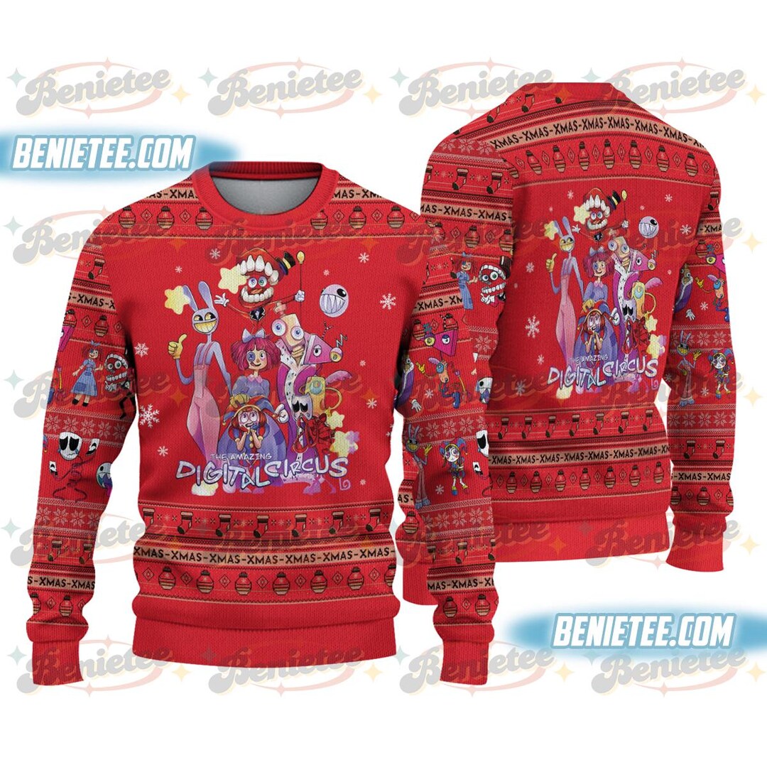 Vintage the Amazing Digital Circus Ugly Sweater - Etsy